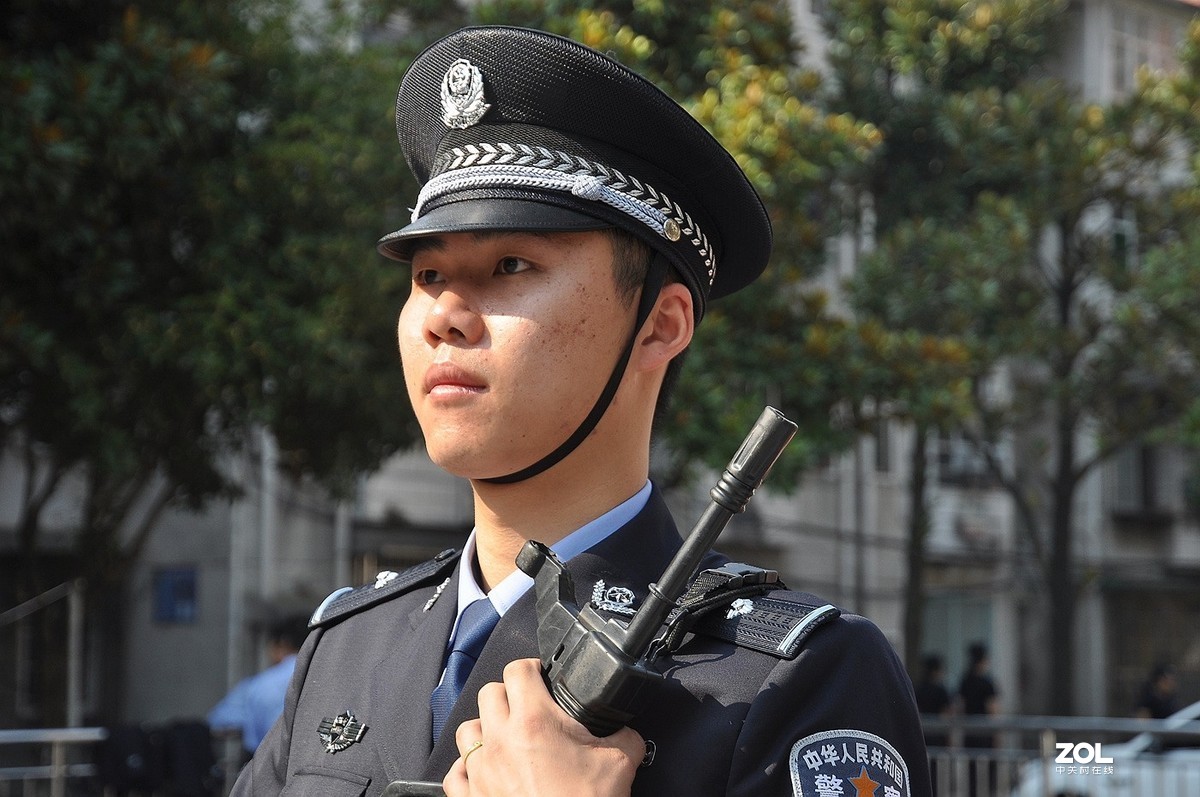 公安特警预演国庆升旗仪式英姿风采 中关村在线摄影论坛
