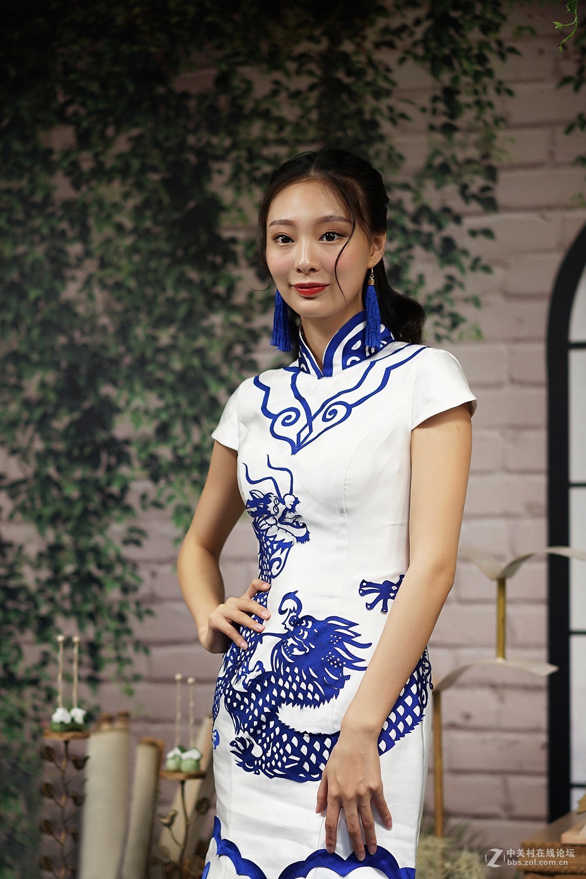 景泰蓝旗袍 中关村在线摄影论坛