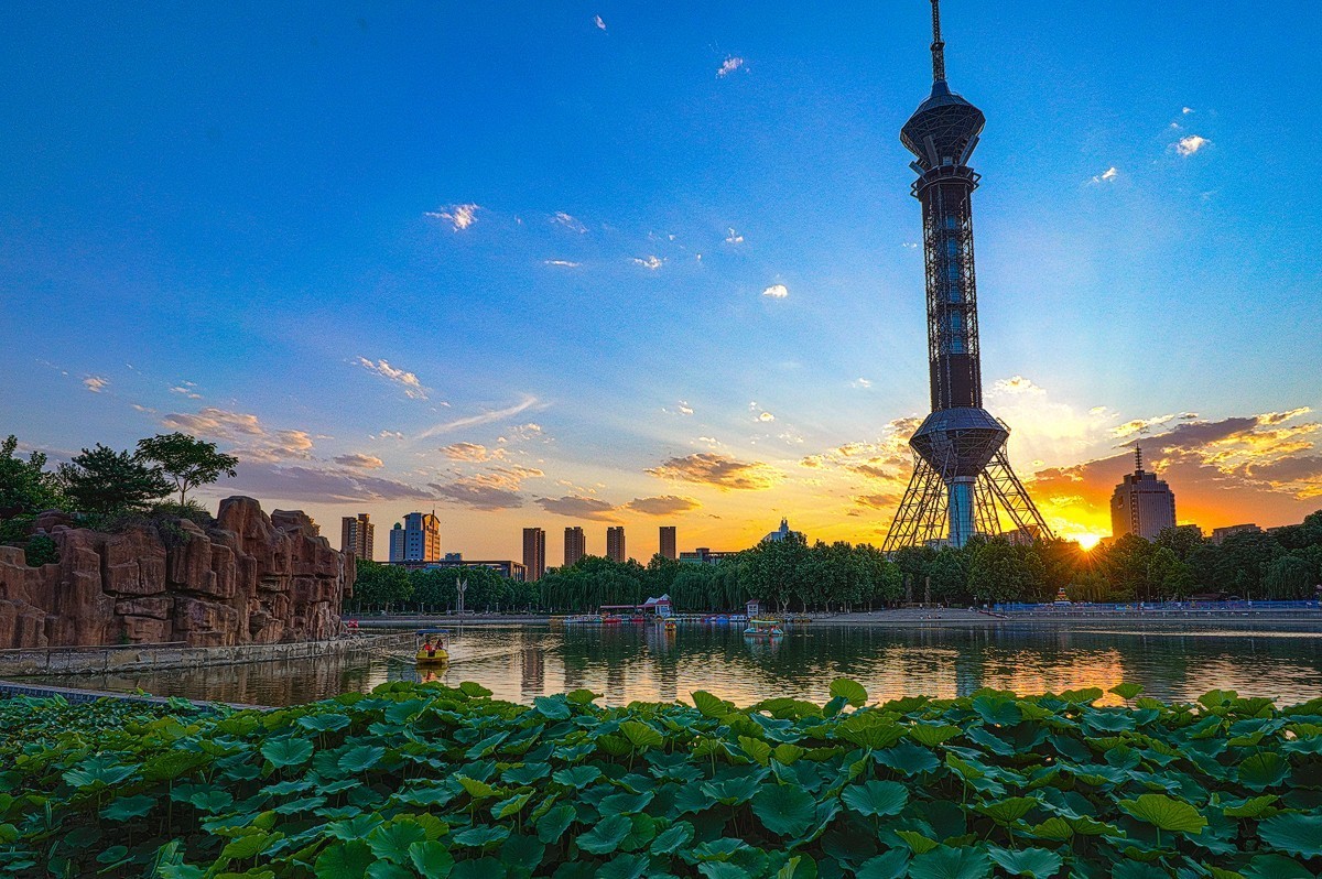 公园晚霞 中关村在线摄影论坛