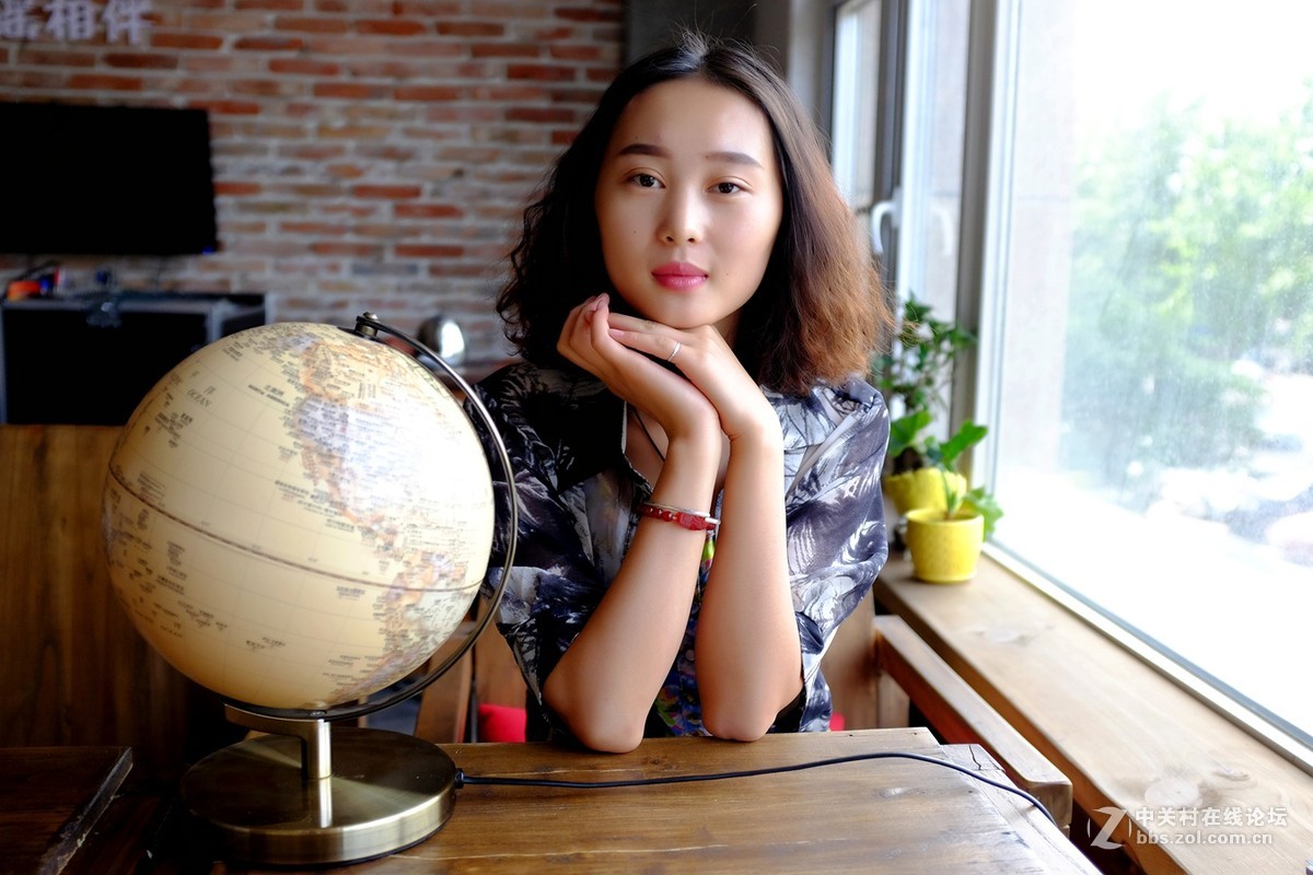 咖啡馆人像试机活动作业。-中关村在线摄影论坛