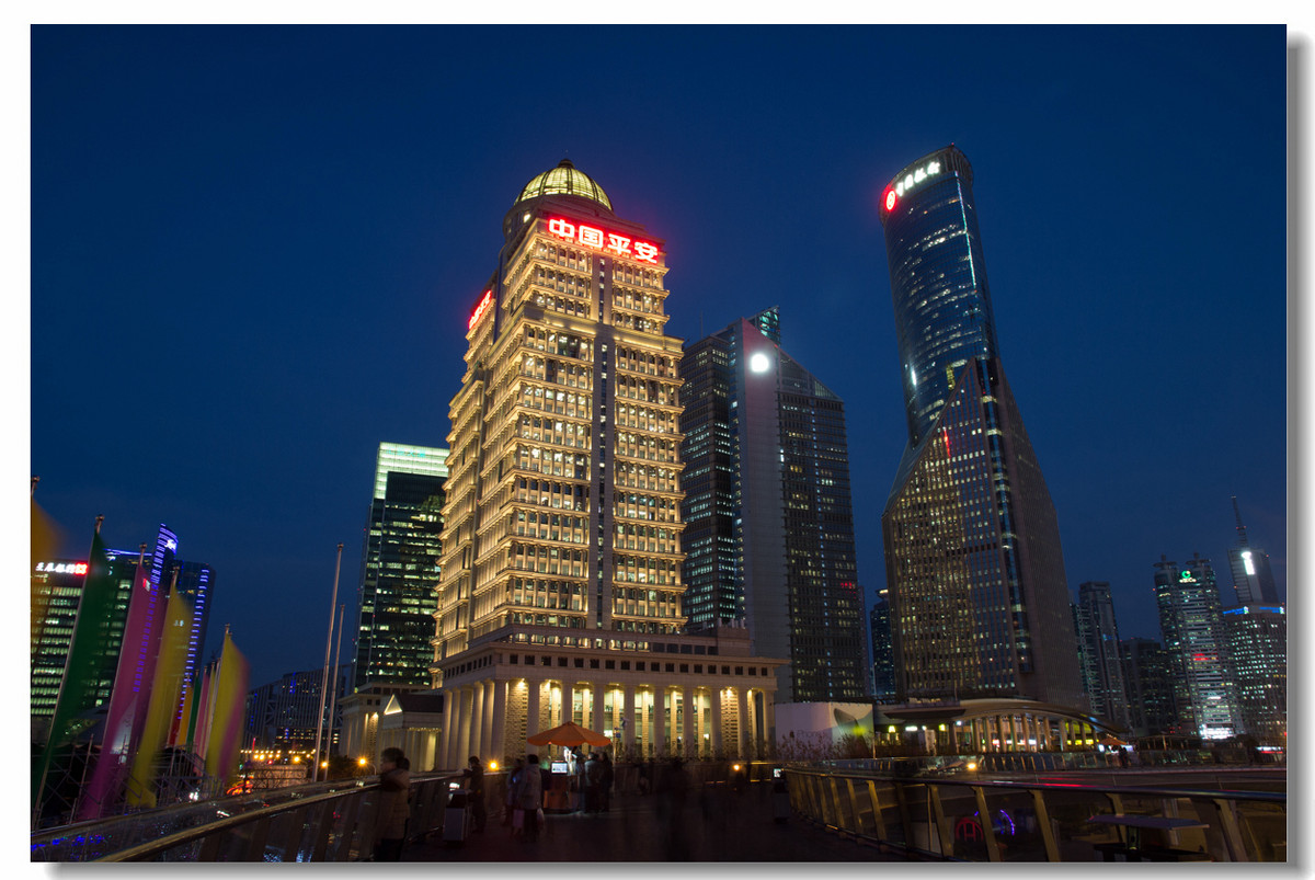 陆家嘴桥下看夜景-中关村在线摄影论坛