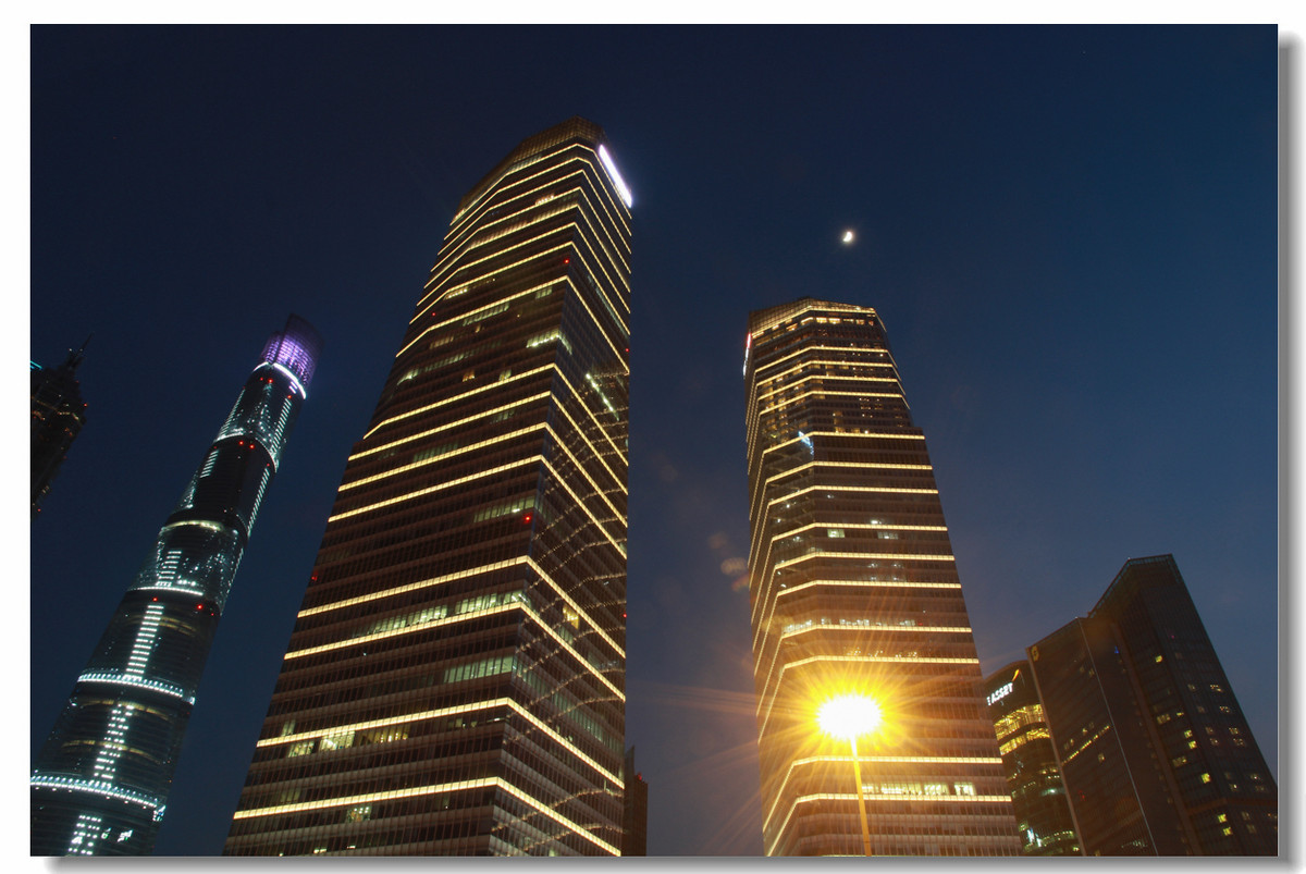 陆家嘴桥下看夜景-中关村在线摄影论坛