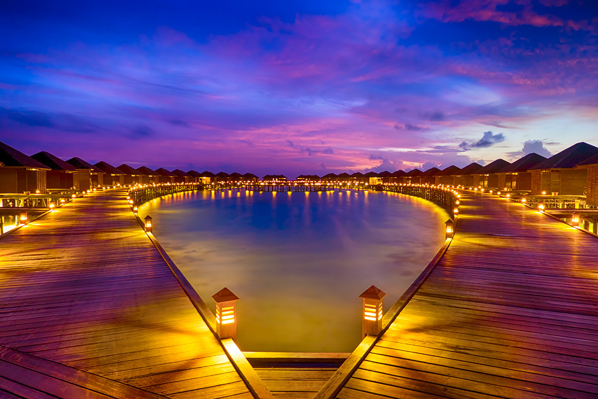 nightscape@Lily Beach,Maldives-中关村在线摄影论坛