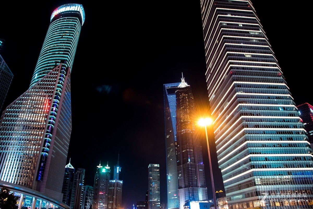 陆家嘴夜景-中关村在线摄影论坛