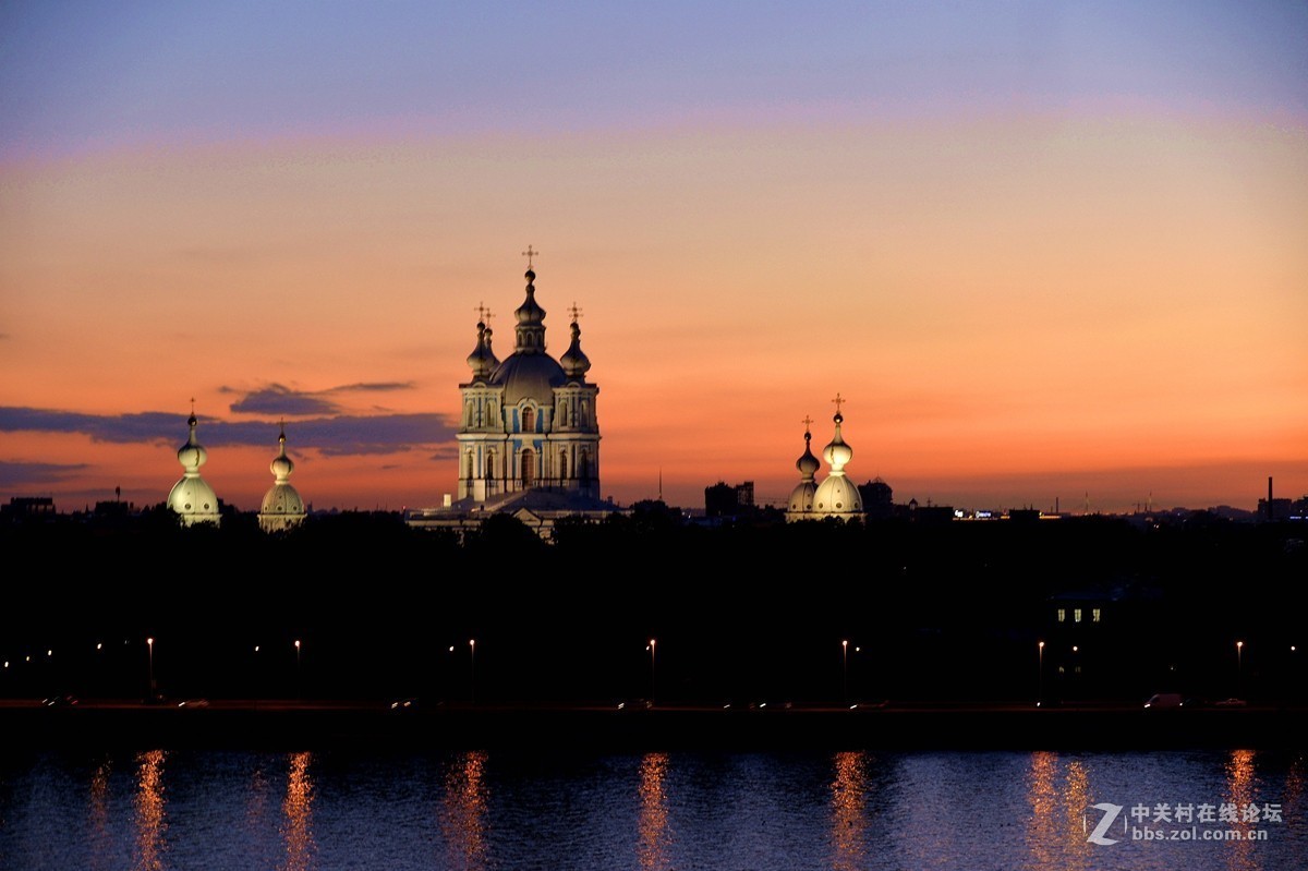圣彼得堡涅瓦河畔晚霞-中关村在线摄影论坛