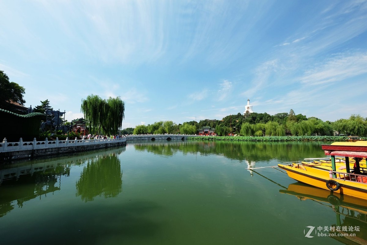 眺望北京北海公园白塔-中关村在线摄影论坛