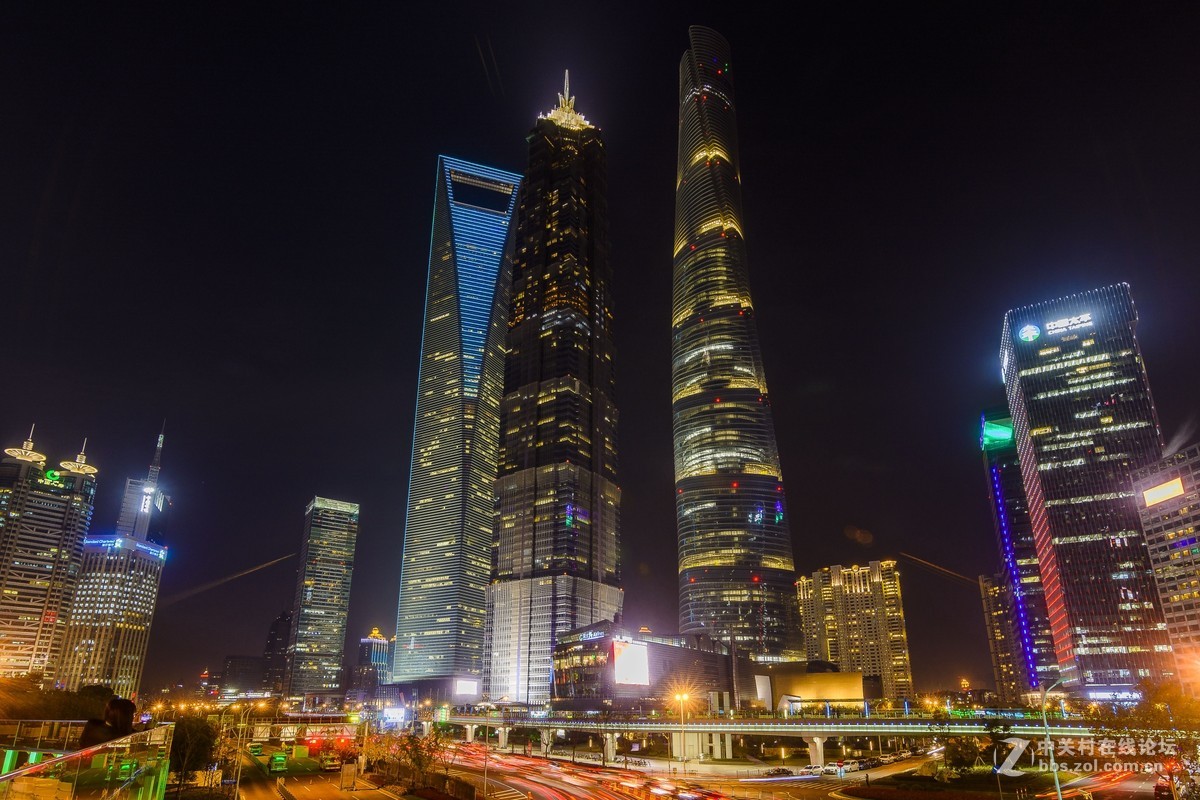 浦东陆家嘴夜景-中关村在线摄影论坛