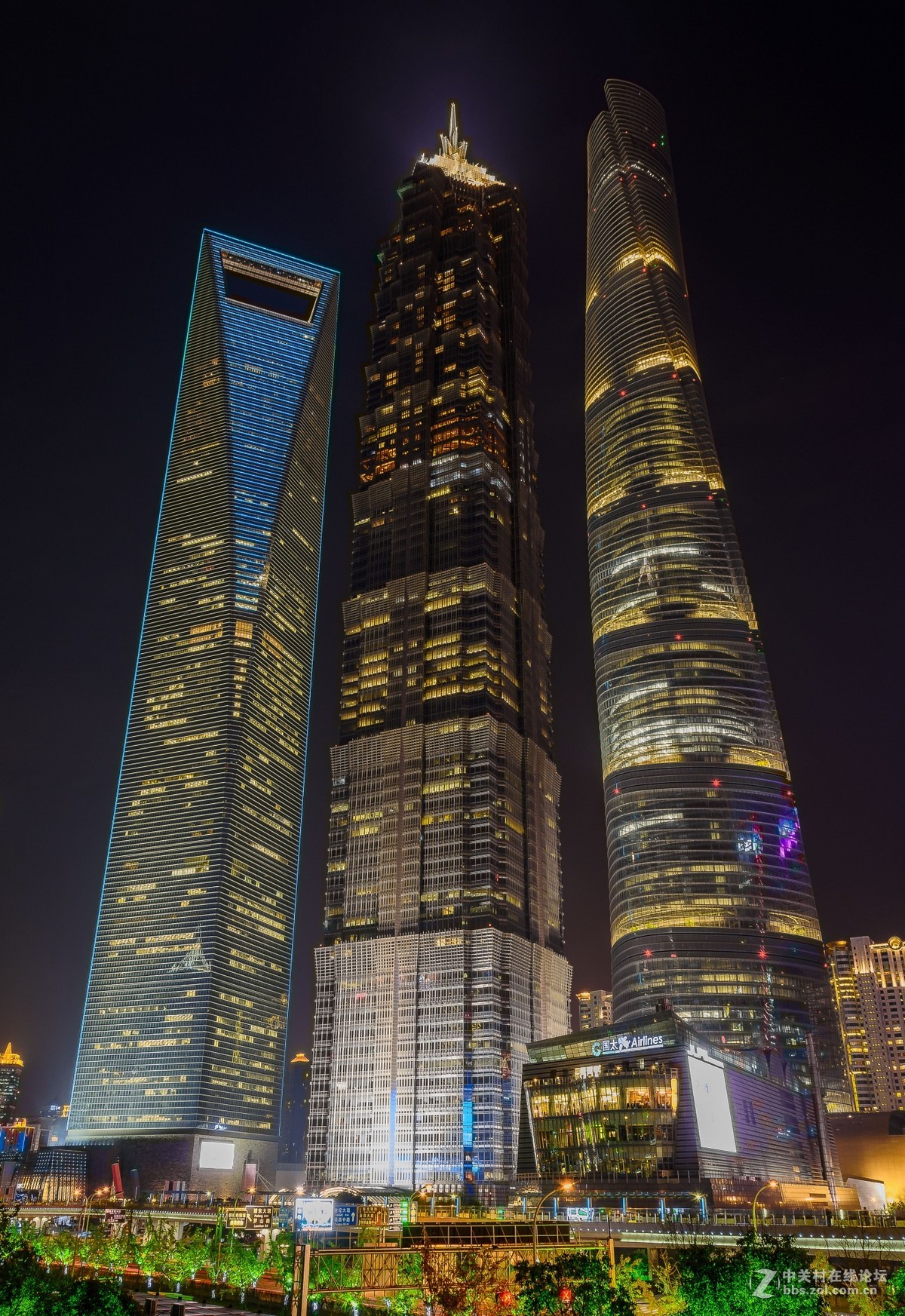 浦东陆家嘴夜景-中关村在线摄影论坛