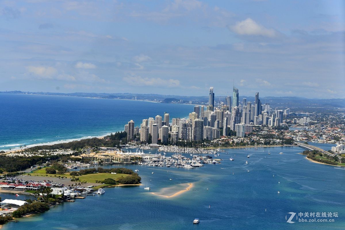 航拍澳大利亚黄金海岸（乘直升机拍摄）-中关村在线摄影论坛