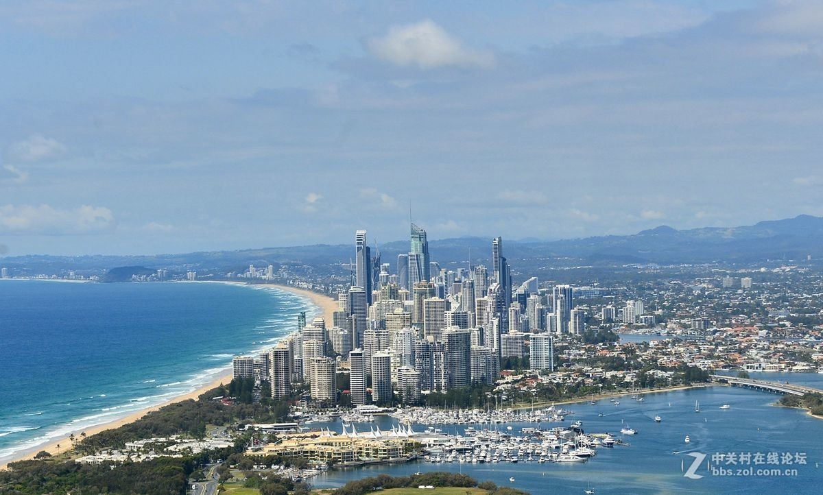 航拍澳大利亚黄金海岸（乘直升机拍摄）-中关村在线摄影论坛