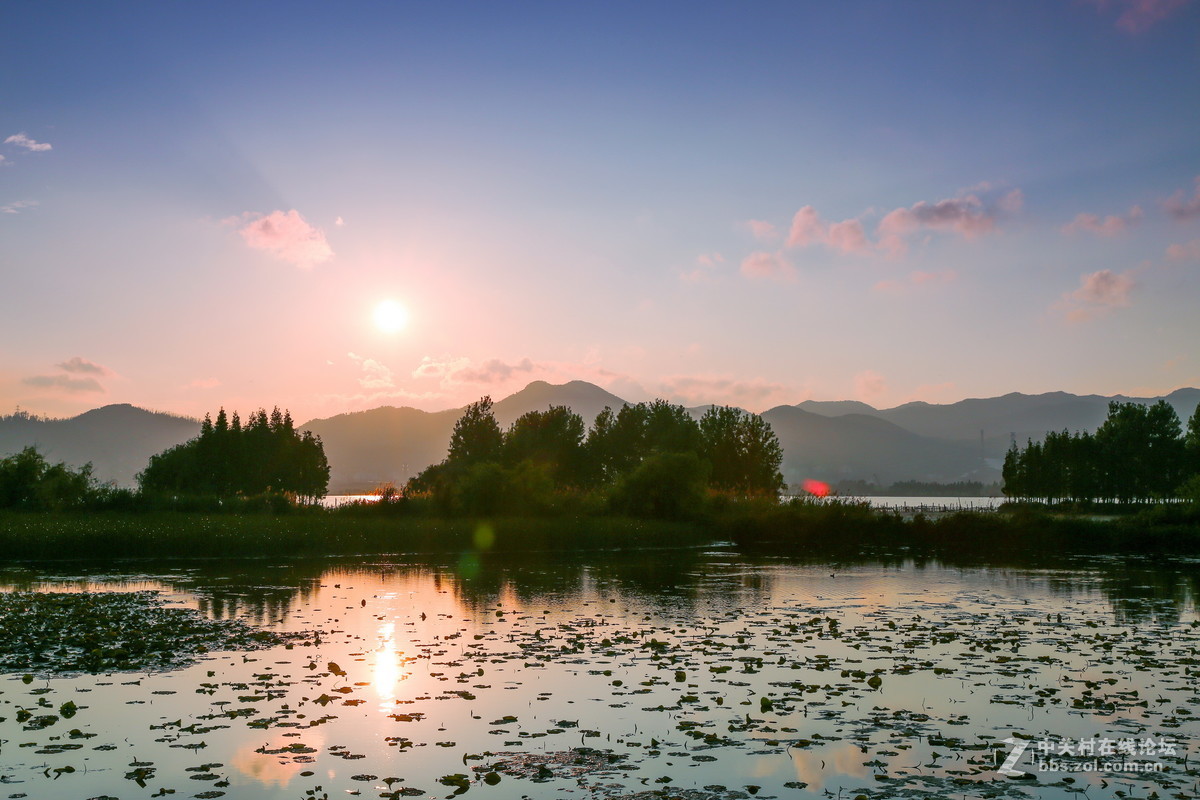 海埂外滩晚霞-中关村在线摄影论坛