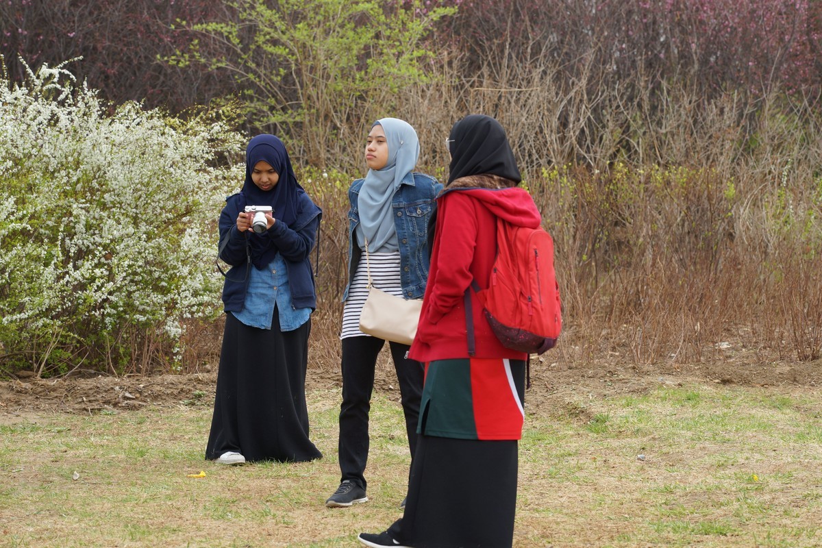 奥森公园春天里的外国友人一一踏春-中关村在线摄影论坛
