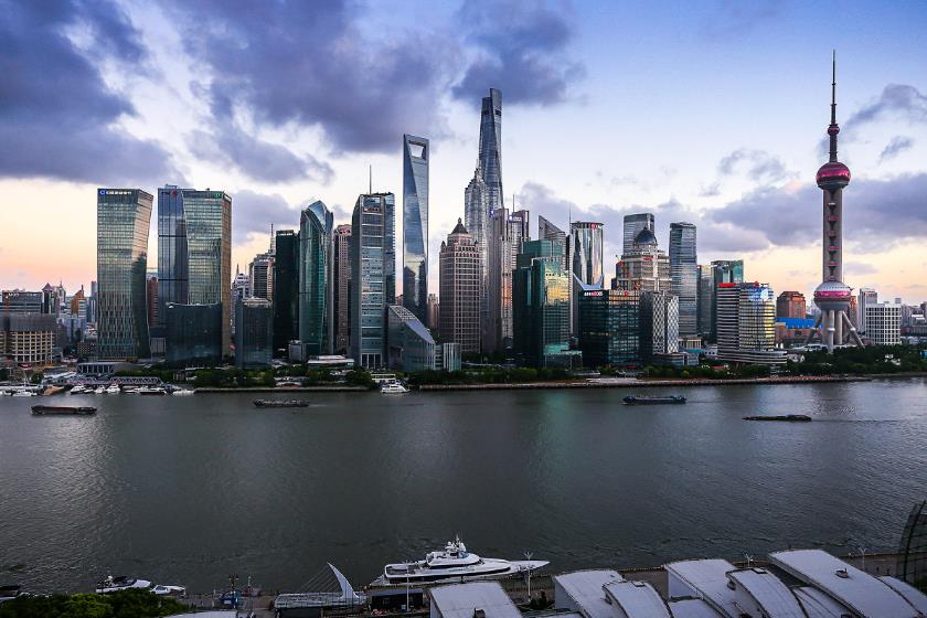 上海陆家嘴城市风光照蓝天白云2017-中关村在线摄影论坛