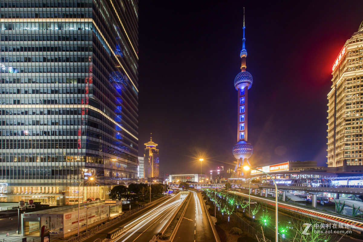 【如影风光】陆家嘴夜景-中关村在线摄影论坛