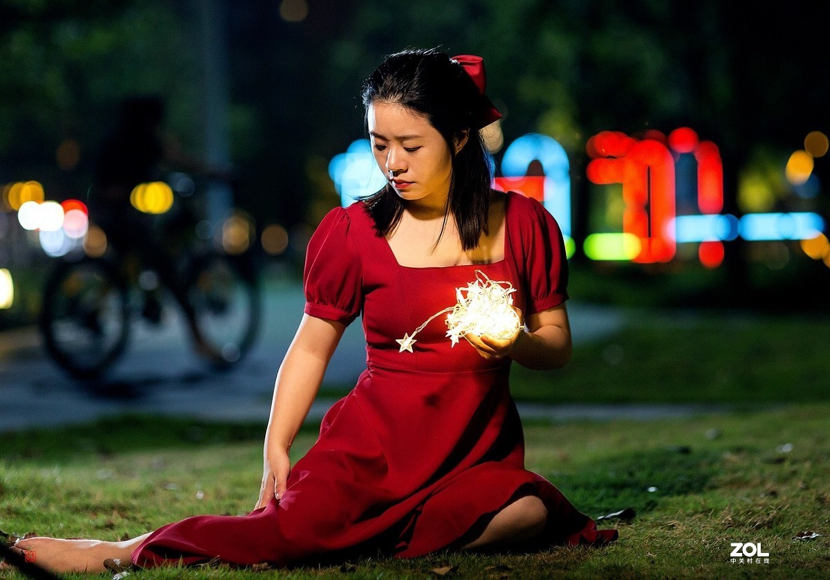 夜拍人像(8) 红裙子-中关村在线摄影论坛