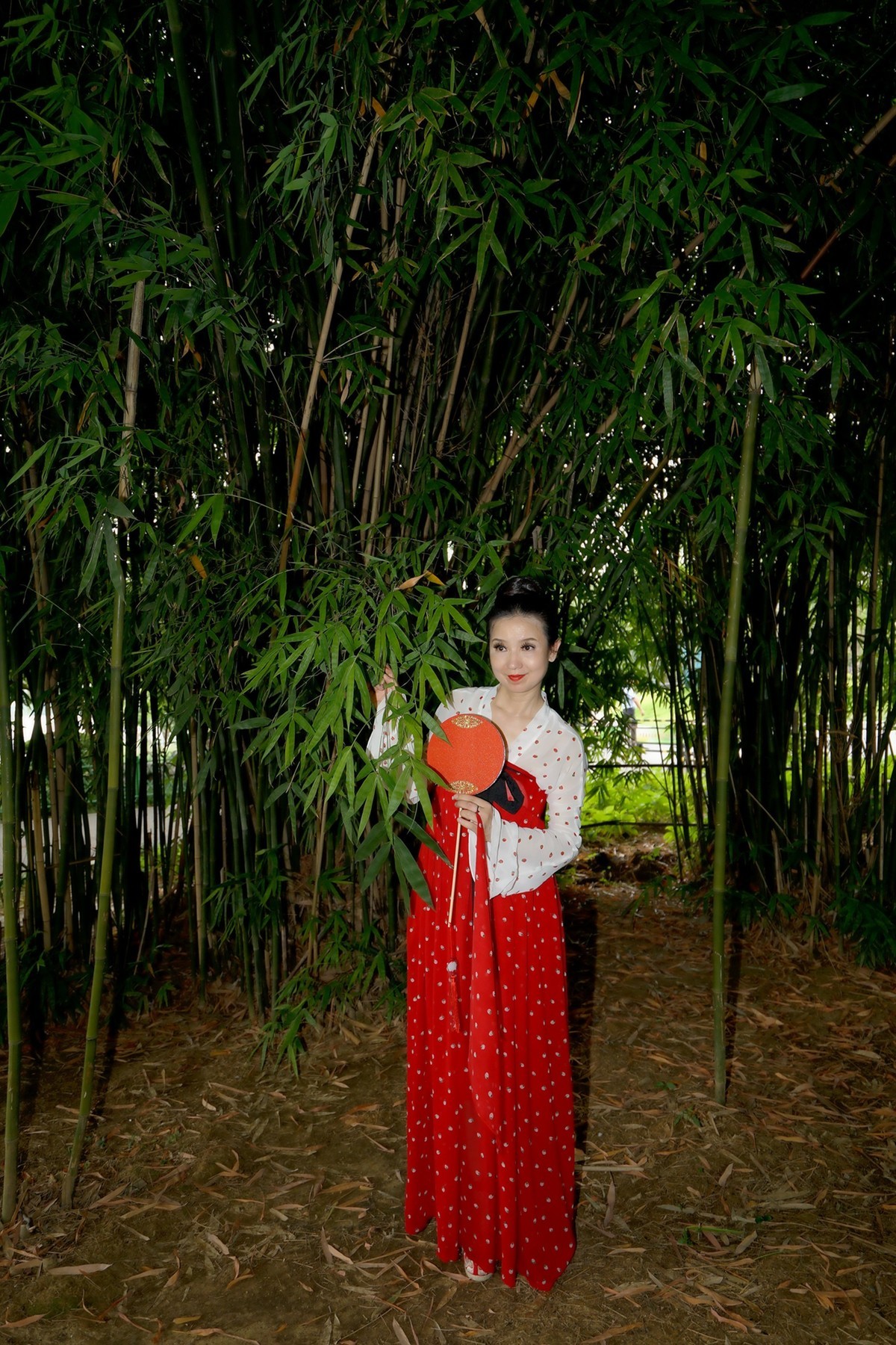 环境人像外拍----竹叶下的美女！-中关村在线摄影论坛
