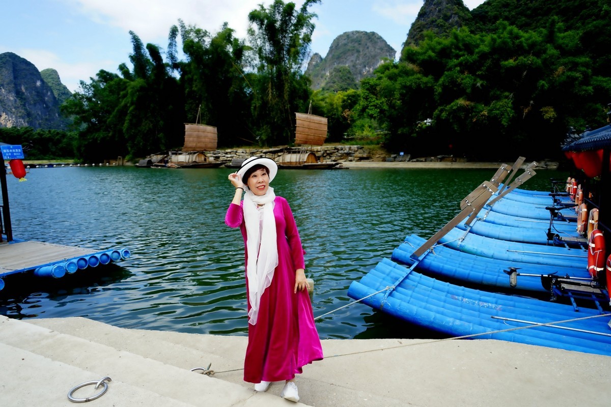 环境人像外拍－漓江竹排上的佳丽！-中关村在线摄影论坛