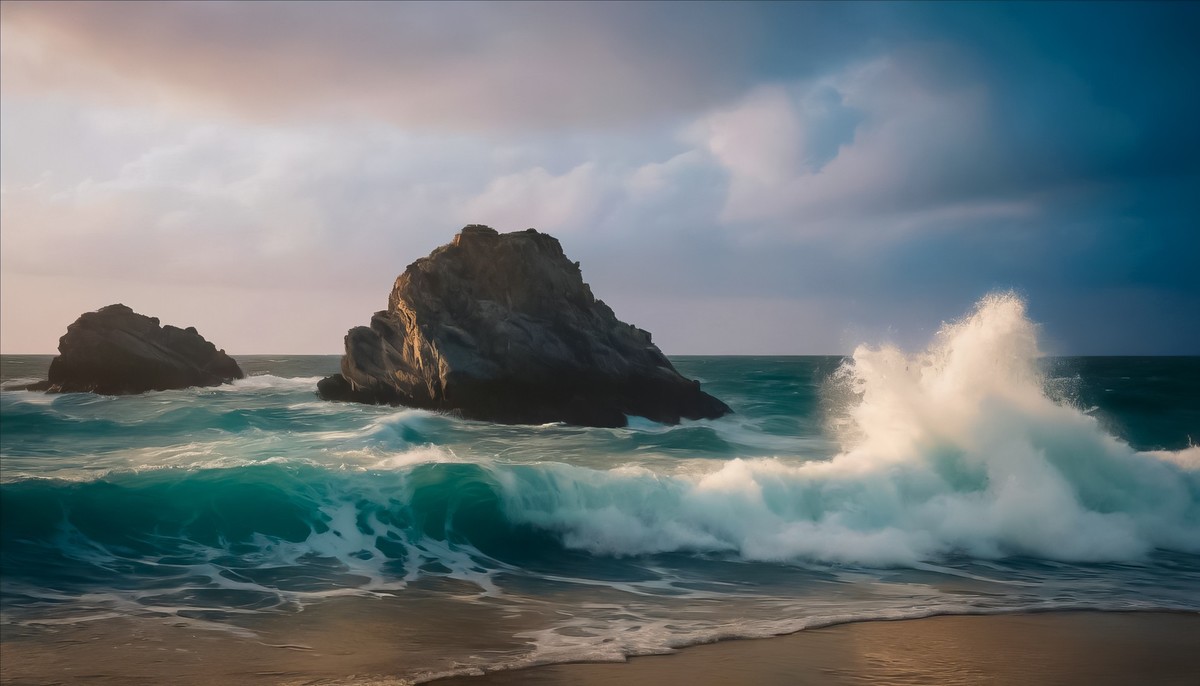 在巨浪与礁石之间-中关村在线摄影论坛