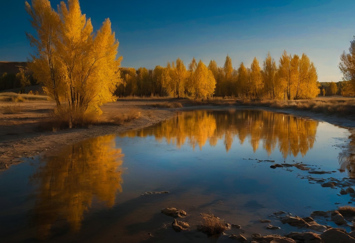 塔里木河畔的金色梦境-中关村在线摄影论坛