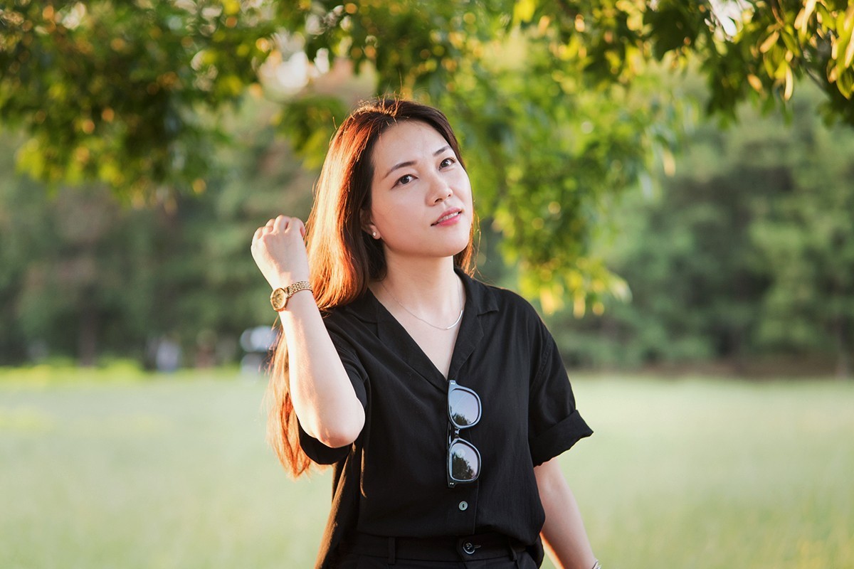 奥森北园傍晚的光影人像-中关村在线摄影论坛