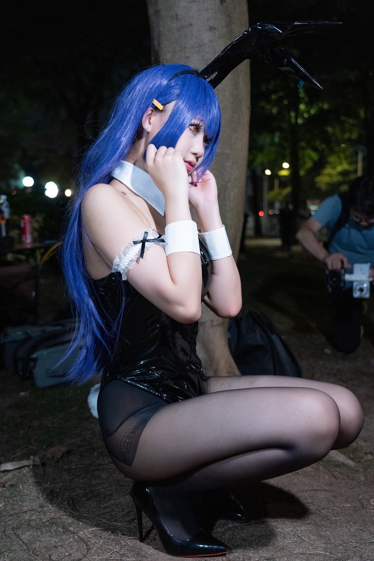 【胶衣的兔女郎】 如果你行，就来抓我 中关村在线摄影论坛