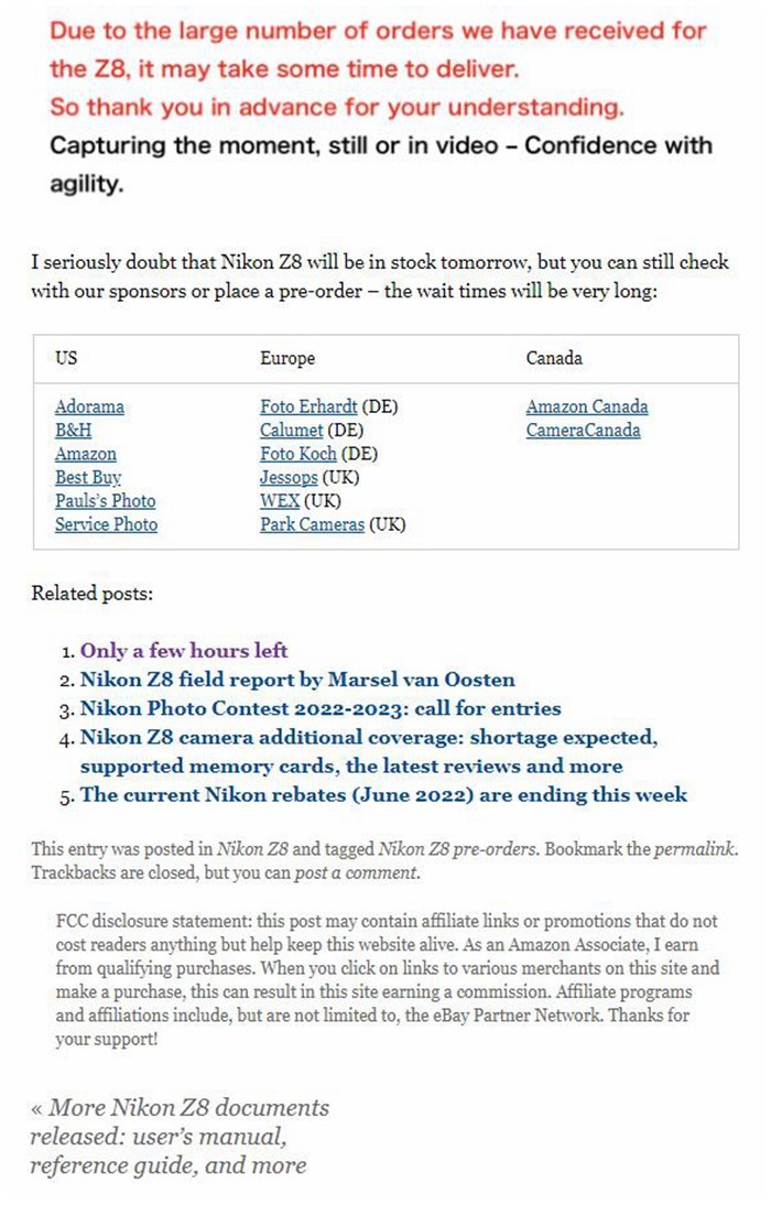 入魔报道：尼康Z8相机现已发货（尼康Z8已经于2023年5月25日发货）-中关村在线摄影论坛