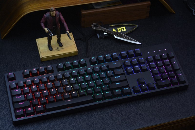 樱桃RGB加持、399元（抵扣后），雷柏V808 RGB机械键盘开箱-中关村在线综合论坛