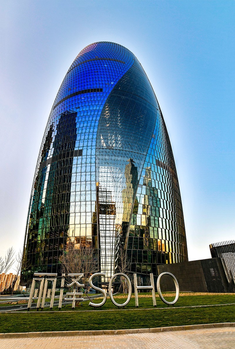 北京丰台丽泽金融商务区SOHO大楼及内部取曲线-中关村在线摄影论坛