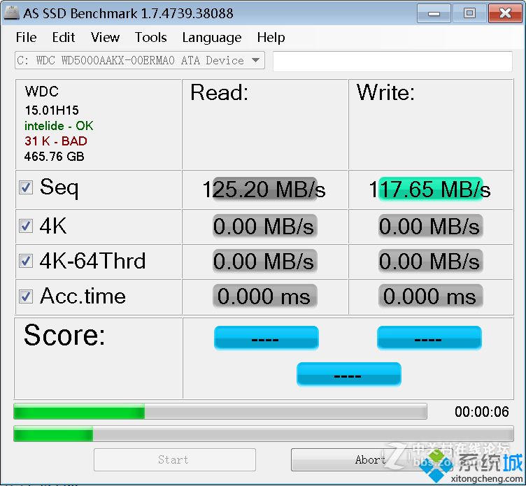 SSD固态硬盘速度检测工具(AS SSD Benchmark）1.7.4官方版-中关村在线硬件论坛