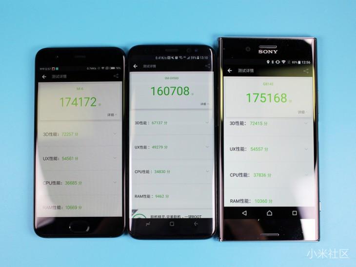 泡泡网｜谁才是最强骁龙835 三星S8/索尼XZP/小小米6青春版跑分对比-中关村在线手机论坛