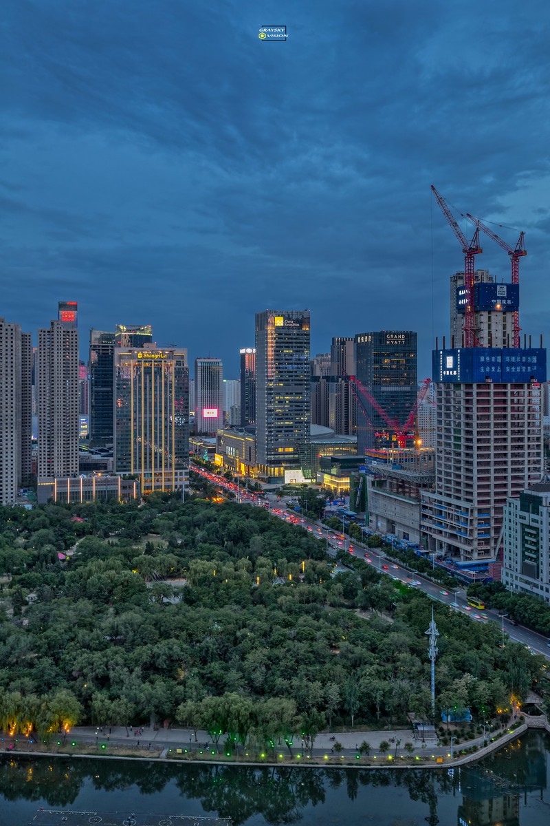 落日后的城市-中关村在线摄影论坛